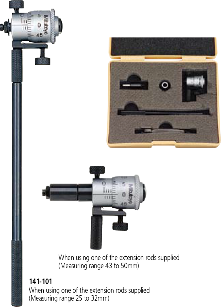 Mitutoyo-SERIES 141 - Interchangeable Rod Type-Inside Micrometers
