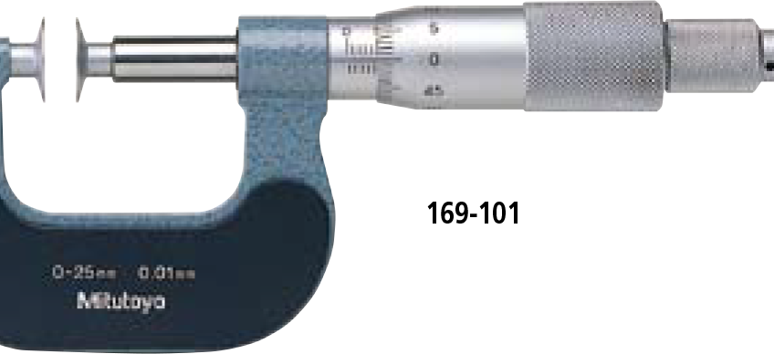 Mitutoyo-SERIES 169 - Non-Rotating Spindle Type-Paper Thickness Micrometers