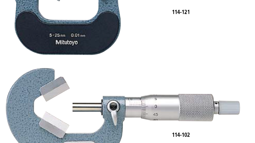 Mitutoyo-SERIES 314, 114-3 Flutes and 5 Flutes-V-Anvil Micrometers
