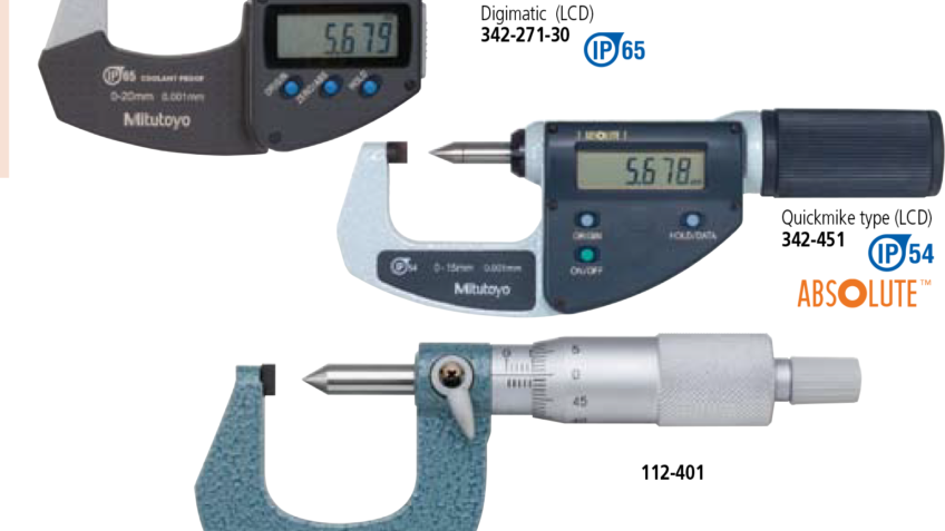Mitutoyo-Series 342,112,142-Crimp Height Micrometers