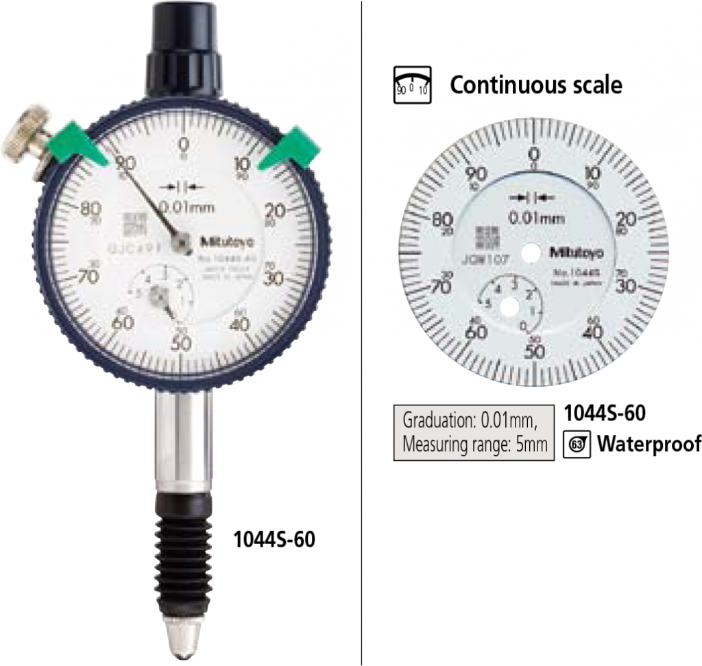Mitutoyo-SERIES 1 - Compact Type, Small Diameter-Dial Indicators